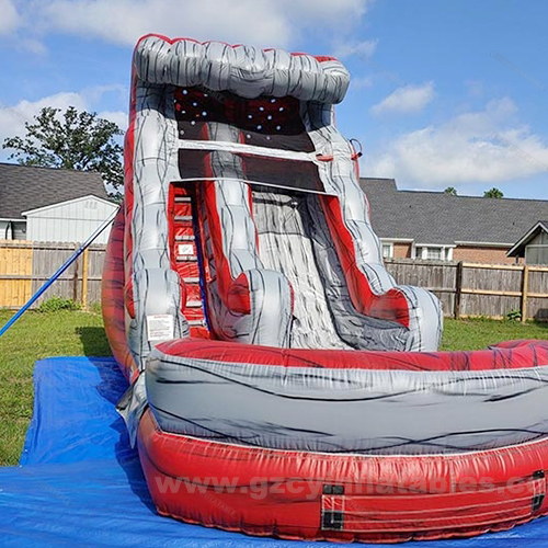 Giant Outdoor Jumping Castle Backyard Inflatable Waterslide Park with ...