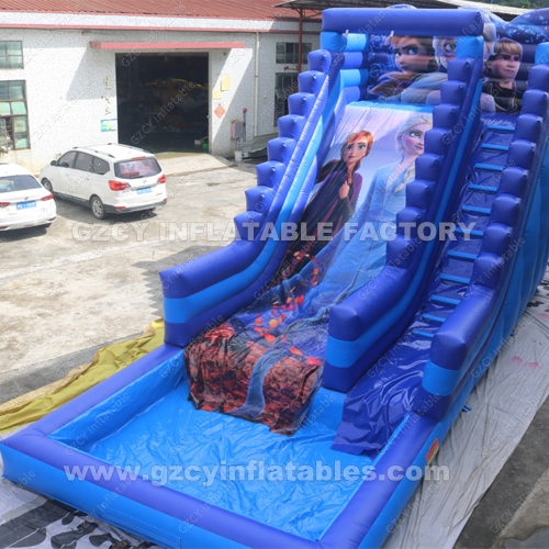frozen bounce house with slide,frozen bounce house water slide,frozen ...
