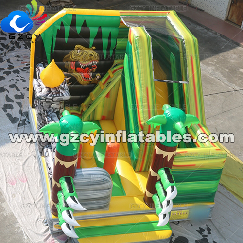 dinosaur claws theme castle inflatable bounce house combo