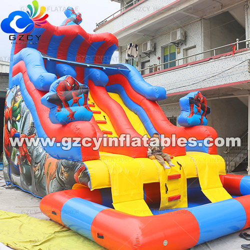 Customized Theme Inflatable Water Pool Slide,Inflatable Slide ...