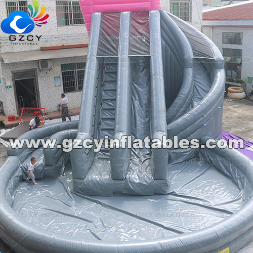 Round Inflatable Water Slide With Pool,Inflatable Slide,Inflatable ...